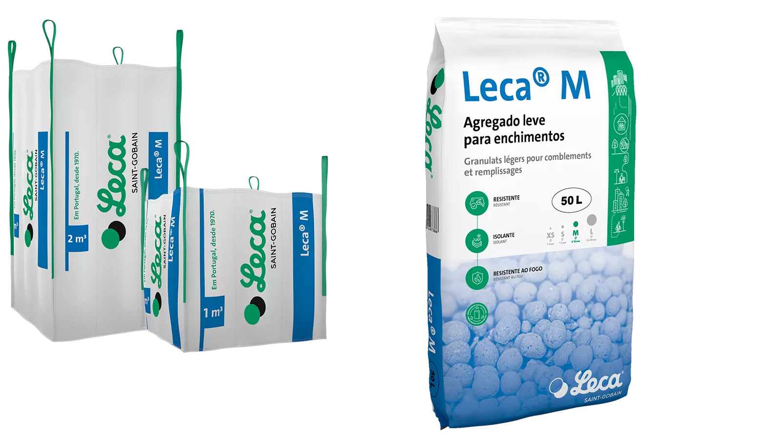 Leca® M | Agregado leve de argila expandida